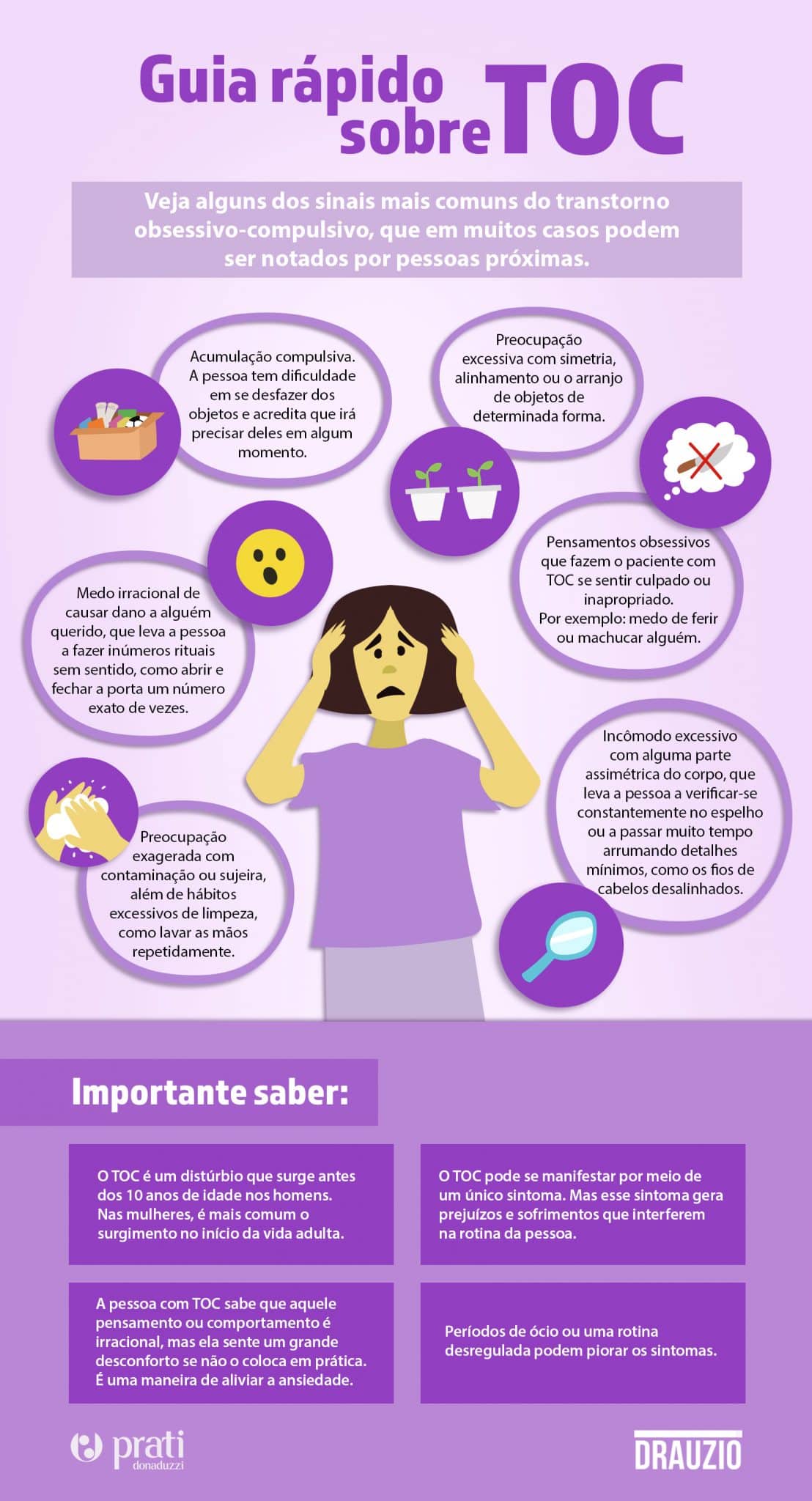 Guia rápido sobre TOC | Infográfico - Portal Drauzio Varella