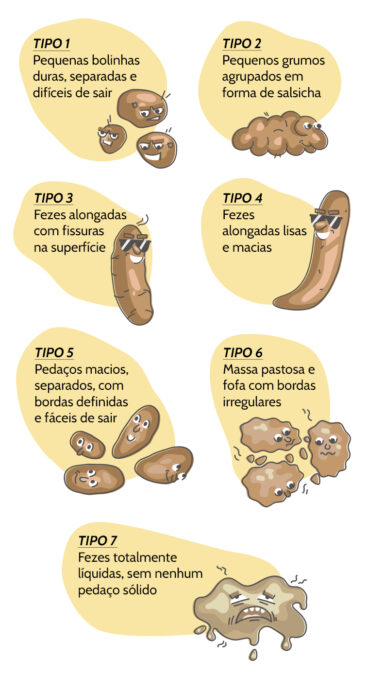 Escala de Bristol: o que a cor e a consistência das fezes podem dizer ...